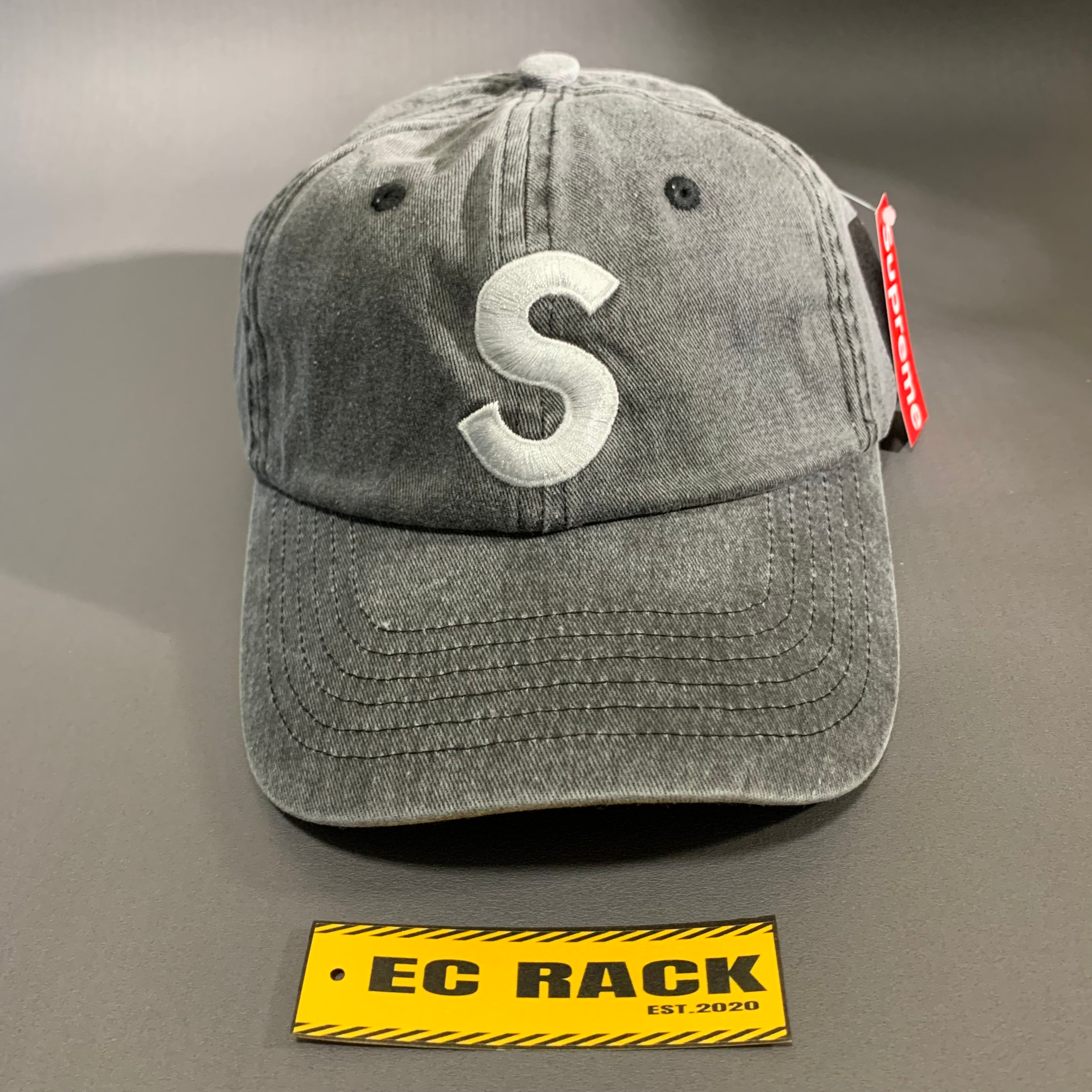 [New] Supreme 'S' Logo Washed Cap – EC RACK
