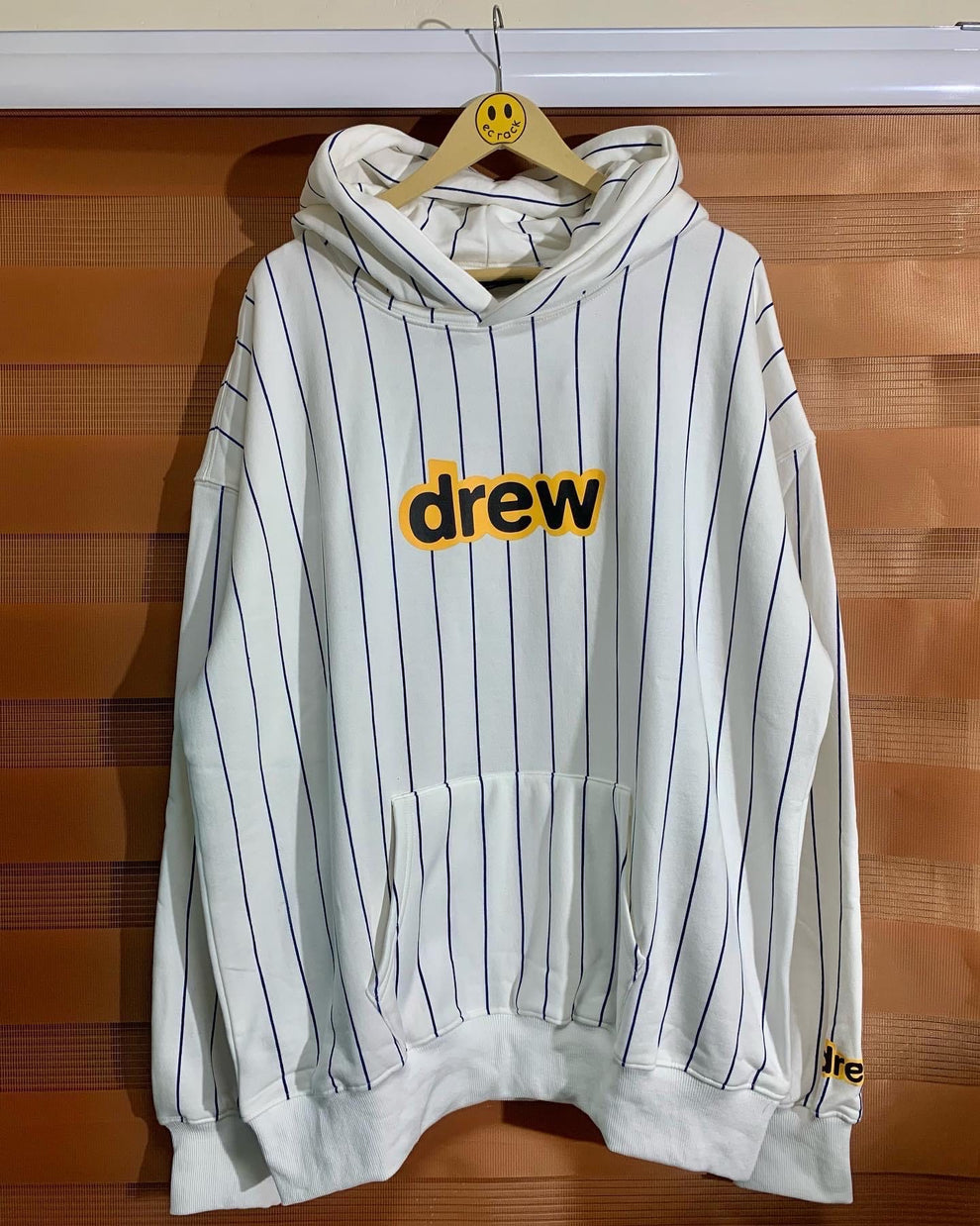 Drew House Script Navy Pinstripe Hoodie – EC RACK