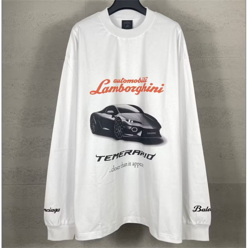 [New] Balenciaga x Lambo Longsleeve Tee – EC RACK