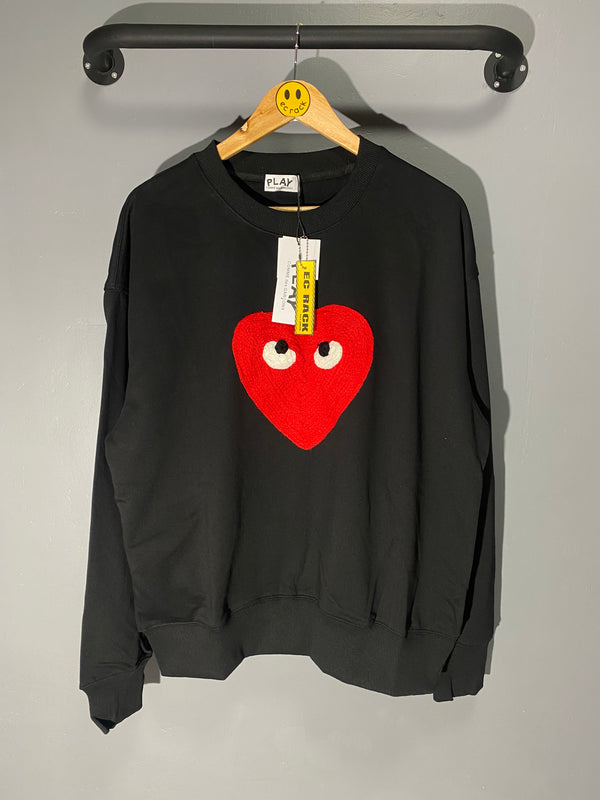 CDG PLAY Heart Logo Sweatshirt – EC RACK