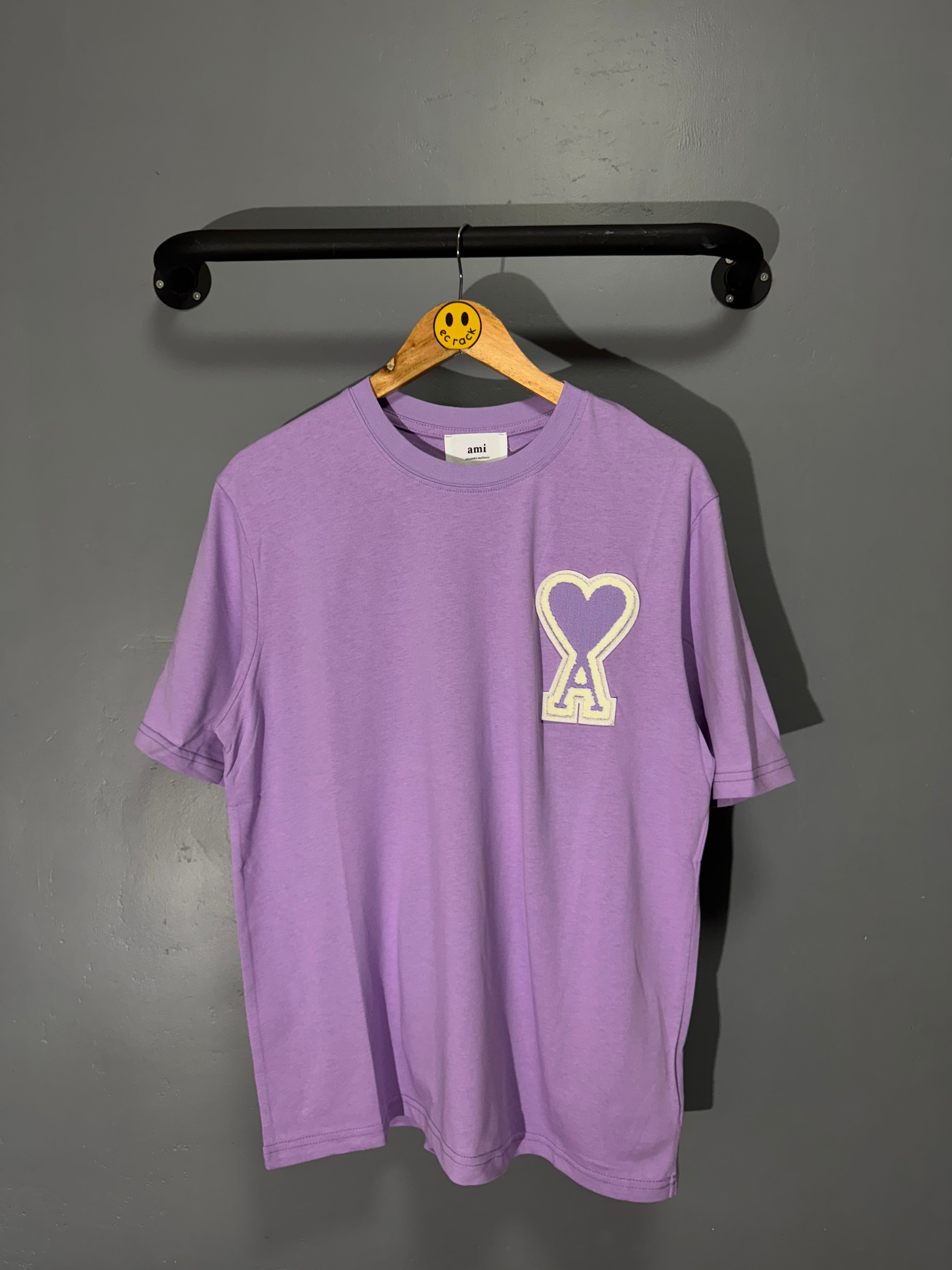 [New] A m i Big Heart Logo Tee (Lavender) – EC RACK